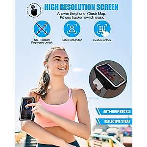 Running Armband [3D Design] with AirPods Bag, Running Phone Holder for iPhone 15 14 13 12 11 Pro Max Plus, Samsung S24 S23 S22 S21 [Up to 6.9 Inch], Gym Workouts Sports Arm Band with Card Holder