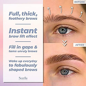 Brow Lamination Kit | Professional Eyebrow Lamination Kit | DIY At Home Keratin Brow Lift Kit for Fuller, Thicker Brows | Easy to Use, Long Lasting | Includes Instruction & Tools | SORELLA COSMETICS
