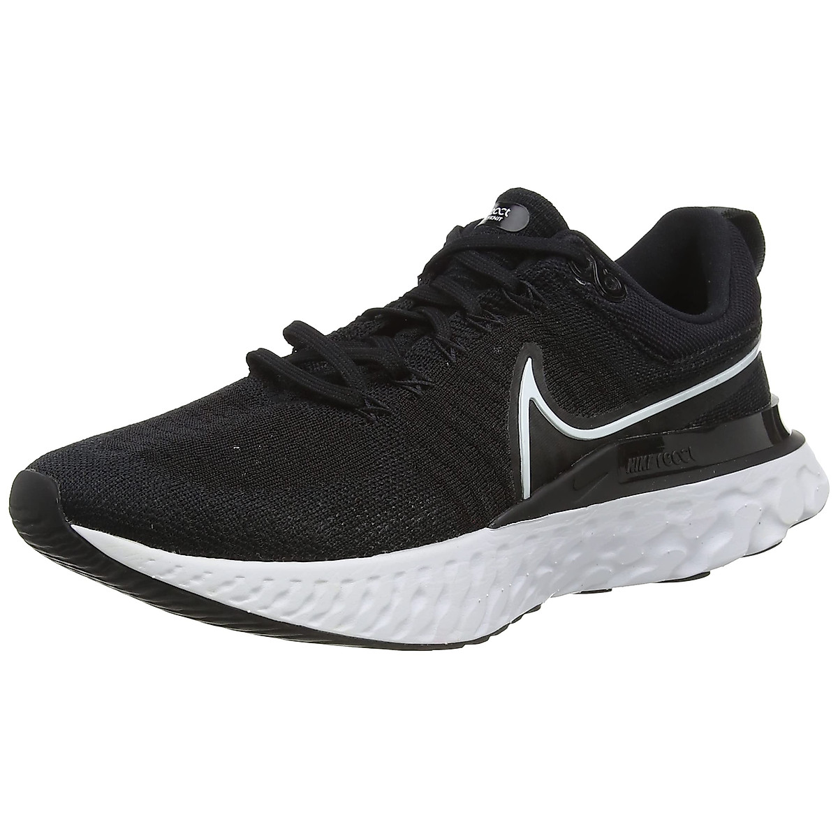 NIKE Women's Stroke Running Shoe, Black White Iron Grey, 9.5