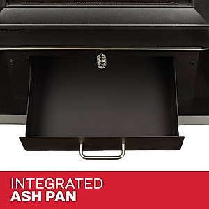 Ashley Hearth AW2520E-P 2,500 Sq. Ft. EPA Certified Pedestal Wood Burning Stove, Medium, Black