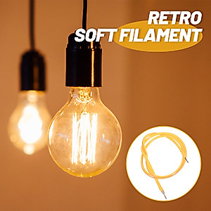 jojofuny 4pcs Led Filament 300mm Bulb Light Filament Accessories Bulb Accessory Bulb Flexible Filament Bulb Light Accessories Retro Bulb Led Filament Repair