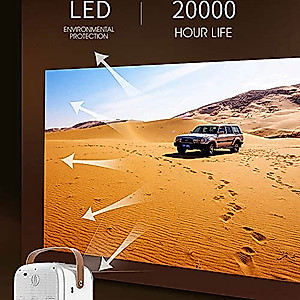 DOUBAO LCD Projector 1080P 4500 Lumens compatible No Screen TV Mini Dormitory Student Home Theater Wall Projection Bedroom