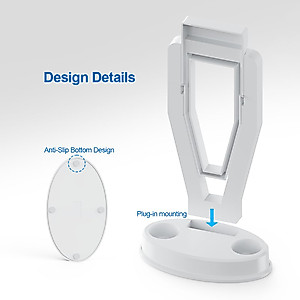 JDDWIN VR Storage Stand Accessories,Organizer and Display Stand for Oculus Quest 3/Quest 2/Quest/Meta/Rift/Rift S/GO Headset and Touch Controllers(White)