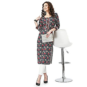 AnjuShree Choice Women Cotton Kurtis for women Blue