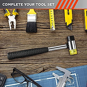 Small Rubber Mallet Hammer Tool - 25mm Non Marring Hammer Tapping Block for Vinyl Plank Flooring Mallet Rubber Hammer Small Hammer for Crafts - Jewelry, Wood Rubber and Nylon Double Faced Soft Mallet