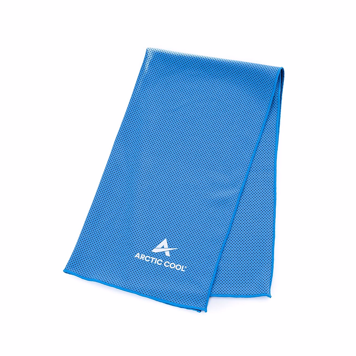 Arctic Cool Instant Cooling Towel Performance Tech Breathable Moisture Wicking Easy to Clean, Polar Blue/Cool Black