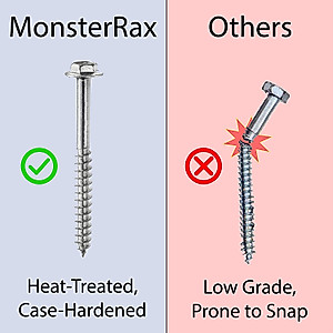 MonsterRax Overhead Garage Storage Rack- 4 x 8 Ceiling Rack for Garage Shelving, Organization, & Storage, Adjustable Hanging Storage for Bikes, Equipment & Accessories (White, 12"-21").