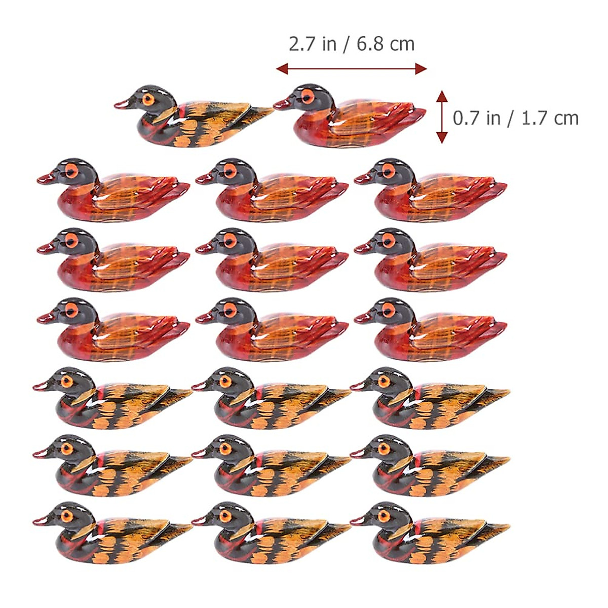 Hemoton 20Pcs Ceramic Chopsticks Rest Rack Mandarin Duck Spoon Rest Stand Fork Holder Flatware Support Cutlery Stand for Fork Spoon Choposticks