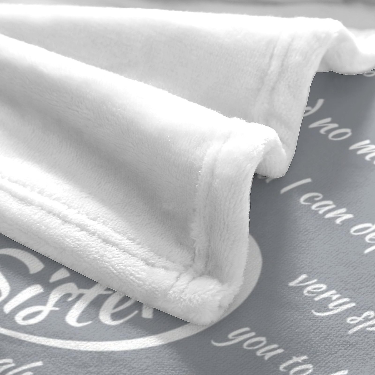 Personalized I Love Sister Blanket, Ultra Soft Micro Flannel Blanket for Bed Couch Living Room(Kids), 30" x 40"