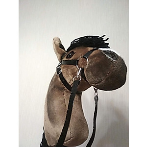Hobby horse for kids A4 Chestnut hobby horse on stick