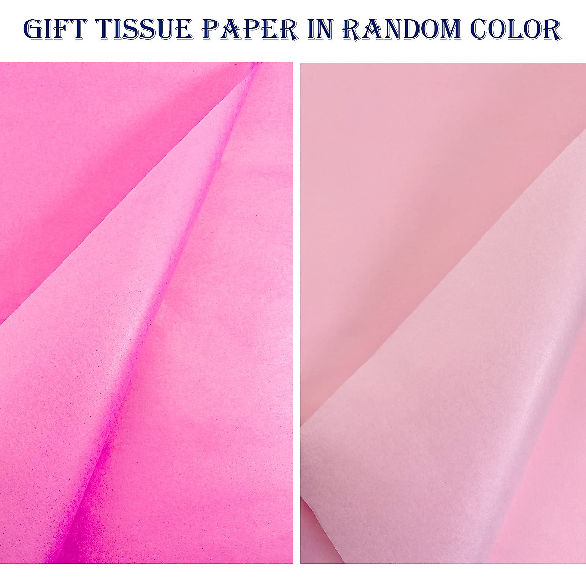 yacool Black Gift Bag 11" x 3" x 8" with Greeting Card, Sticker and Tissue Paper for Birthday, Valentine, Party, Baby Shower, Girls, Boys