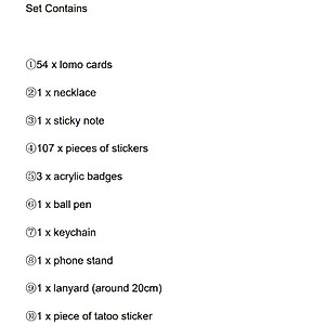 Fatyi Seventeen Gift Set for Lomo Card, Kpop Merch Sticker, 3D Sticker, Mirror, Sticky Note, Keychain, Badge, Pen, Banner and Phone Stand