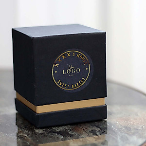 Custom Clear Stickers Personalized Circle Labels Stickers Handmade Website Your Business Logo Custom Metallic Gold Stickers for Wedding Favor Party Baptism