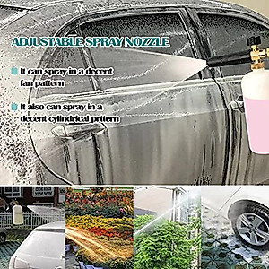 EzoLife Foam Cannon with 1/4 Inch Quick Connector, 1 Liter Bottle, Professional Grade,uick Release (Up to 3200 PSI)