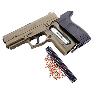 Crosman MK45 CO2-Powered Semi-Auto BB Air Pistol, Earth/Black