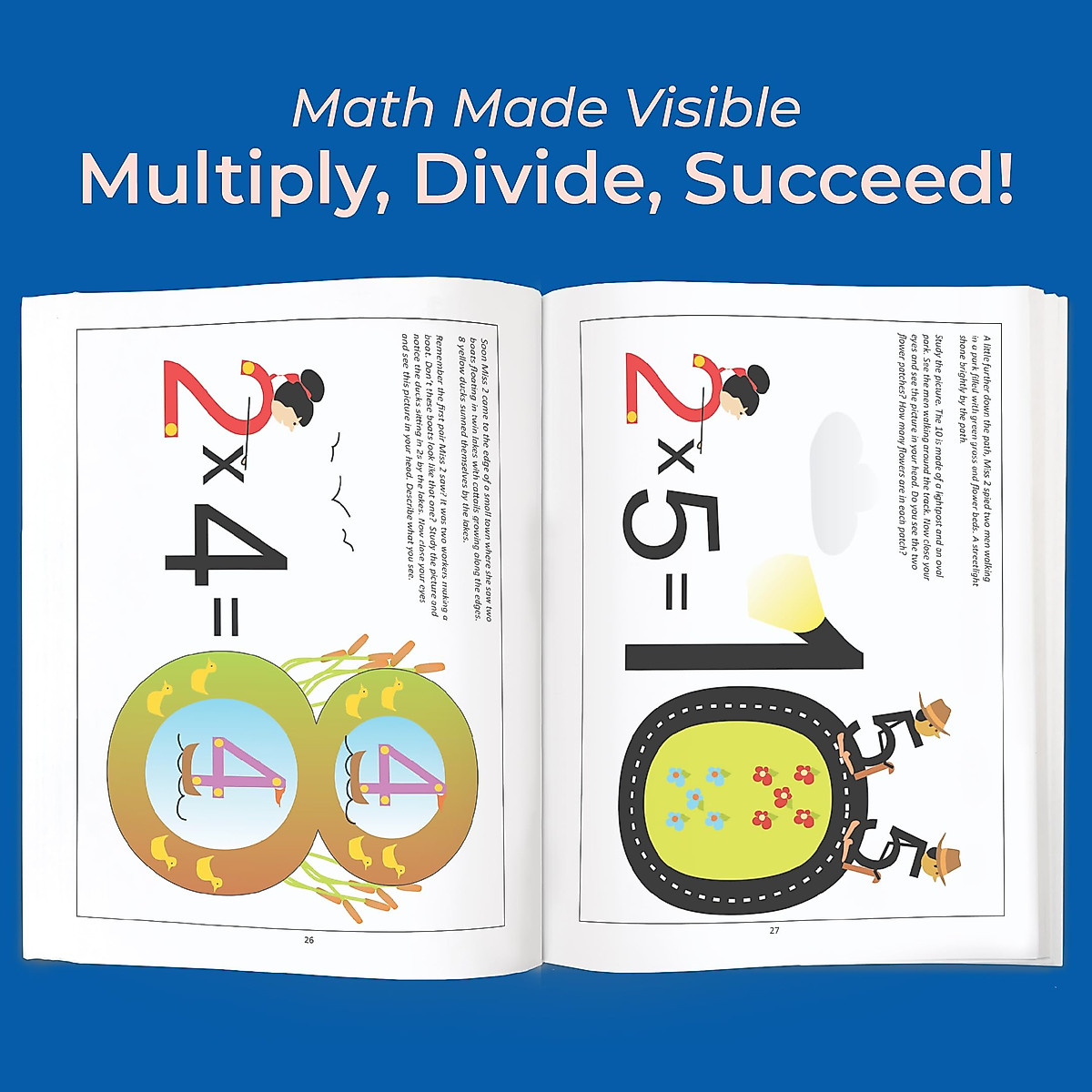 Right-Brained Multiplication & Division Book and Cards