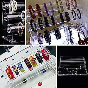 ChezMax Triple Tier Jewery Display Removable Bracelet Holder Jewelry Stand Necklace Stand Jewelry Towers and Watch Holder for Home Organization