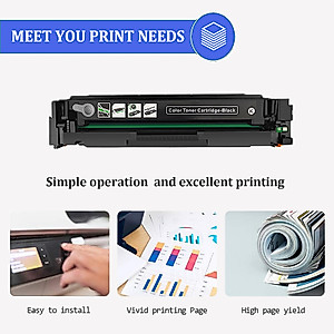 207X Toner Cartridge (with Chip) Compatible for HP W2210X W2211X W2212X W2213XToner, Work for Color Pro M255dw M255nw MFP M282nw M283 Series Printers, 1 Cyan