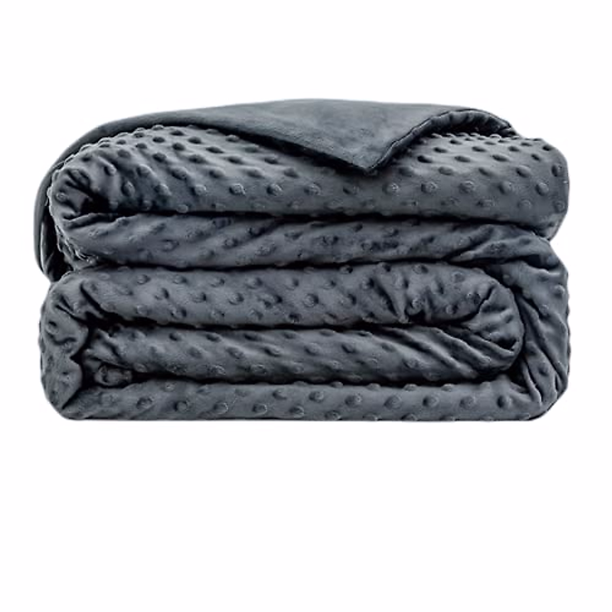 Weighted Blanket for Adult 15lbs Minky Dot Breathable Soft Throw Blanket for All Season,Heavy Blanket with Premium Glass Beads