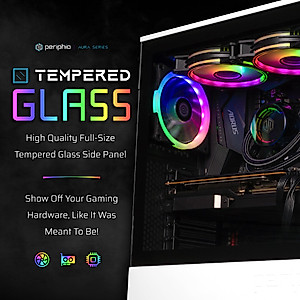 Periphio Nova Prebuilt Gaming PC - Liquid Cooled PC | AMD Ryzen 5 5600X CPU (4.6GHz Turbo) | Radeon RX 6600 GPU (8GB) | 1TB NVMe SSD M.2 | 16GB DDR4 RAM | Gaming Desktop Computer | WiFi + BT