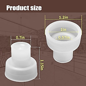 15 Pack 00600.1000 Faucet Silicone Rubber Seat Cup Replacement Parts, Compatible with Bunn Beverage Equipment