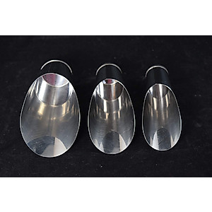 3 Pcs Set Japanese Stainless Bonsai Soil Scoop - Gardening Potting & Mixing Tool