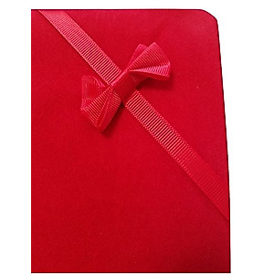 JM Future Velvet Set Gift Box for Jewelry, Necklace/Earring/Bracelet, X-Large, Red