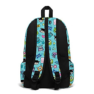 TUGIVUYS Anime Back-pack 17-Inch Cartoon Cute Lightweight Waterproof Travel Laptop Book-bag Fashion Leisure Back-pack