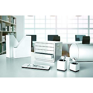 Han Elegance 219/ 240 x 300mm 13L Wastepaper Bin - High Gloss White