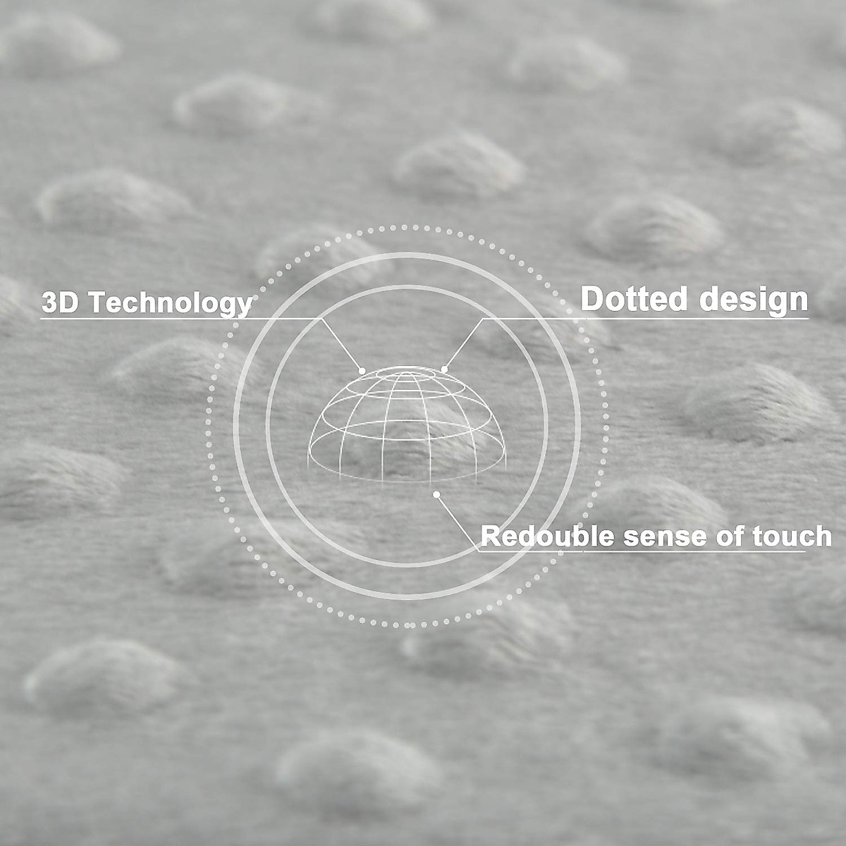 BORITAR Elephant Baby Security Blanket Soft Minky Dot Fabric Lovey Blanket with Lovely Animal Pattern Backing, Stuffed Plush Cuddle Newborn Blankie 14 Inch