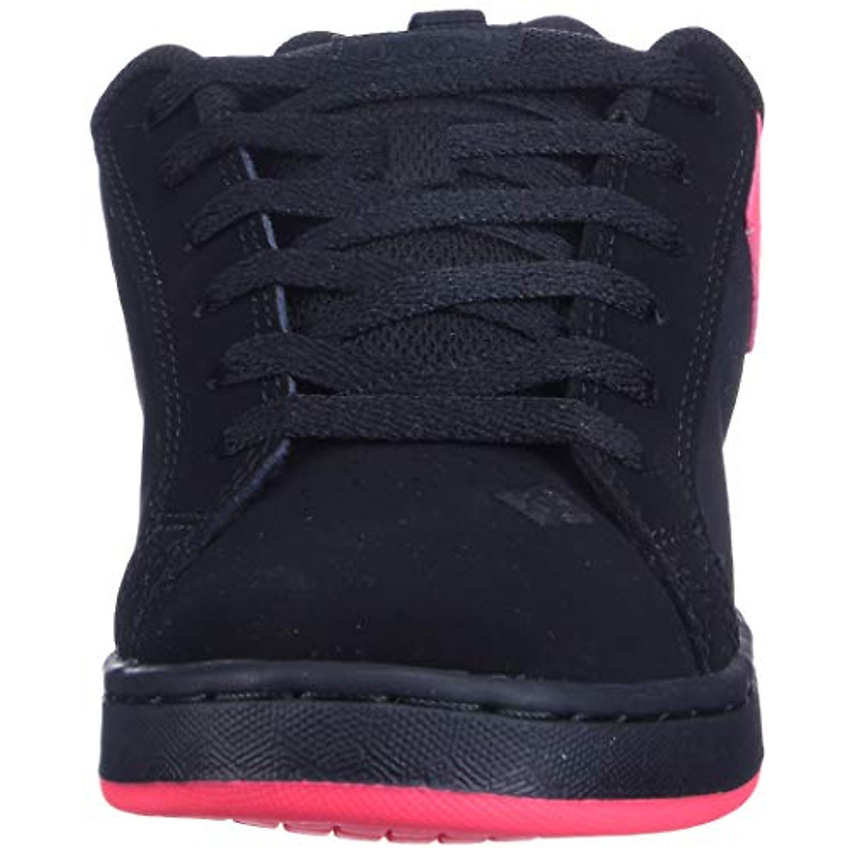 DC womens Court Graffik Skate Shoe, Black/Hot Pink, 8 US
