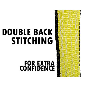 RuggedTow 2X USA Car Basket Straps Adjustable Tow Dolly DEMCO Wheel Net Set Flat Hook Standard Wheels Fits (14-20 Inches, Yellow) Domestic