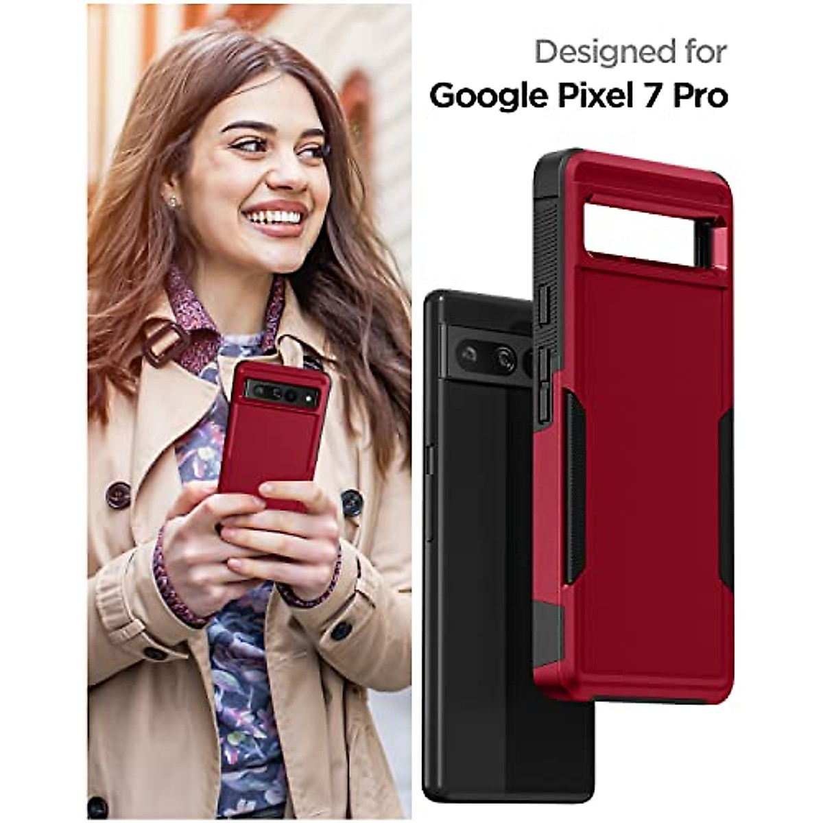 AICase for Google Pixel 7 Pro Case,Heavy Duty Drop Protection Full Body Rugged Shockproof/Dust Proof Multi Layer Military Protective Tough Durable for Google Pixel 7 Pro 6.7" 2022-2