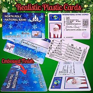 Santa's Lost Wallet Evidence Kit – Magical Christmas Eve Set with Bank Card, Sleigh Flying License, North Pole Money, Loyalty Cards, Receipts & Many More Fun Surprises