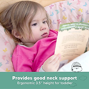 KeaBabies Toddler Pillow with Pillowcase and Toddler Pillow with Pillowcase, Jumbo 14X20-13X18 Soft Organic Cotton Toddler Pillows for Sleeping - Machine Washable Crib Pillow