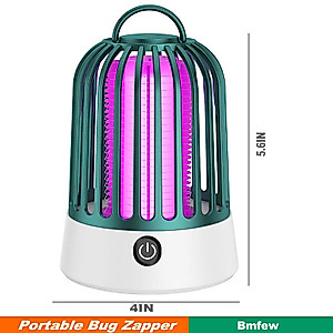 Bug Zapper, Electric Mosquito Zapper, Portable Rechargeable Bug Zapper, Fly Trap, Waterproof Insect Killer, Electric Fly Zapper for Home, Patio, Camping, Outdoor Indoor