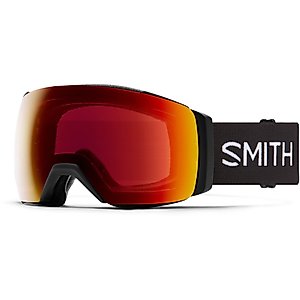 Smith Optics I/O MAG XL Low Bridge Fit Unisex Snow Goggle - Black, ChromaPop Everyday Red Mirror
