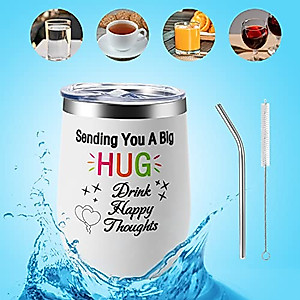 Candles Gifts for Women - Fun Scented Candle & Insulated Tumbler Set, Christmas Birthday Thanksgiving Get Well Soon Gift for Men Boss Mom Mother Sick Friend Feel Better Cheer Up Encouragement Sympathy