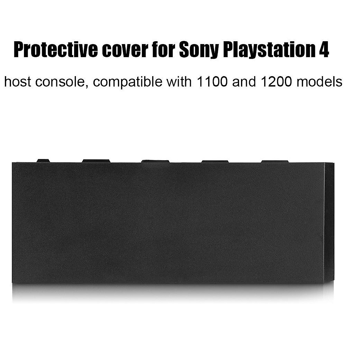 Zer one HDD Hard Driver Shell Case for, Anti-Scratch Front Housing Shell Faceplate Replacement for Sony 4 Console(Black) [Video Game]
