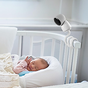 Koroao Flexible Twist Mount for Arenti Baby Monitor，No Tools or Wall Damage Required (White)