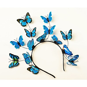 Zivyes Butterfly Fascinator Hats for Women Monarch Tea Party Headband Alice in Wonderland Hat Kentucky Derby Halloween Costume