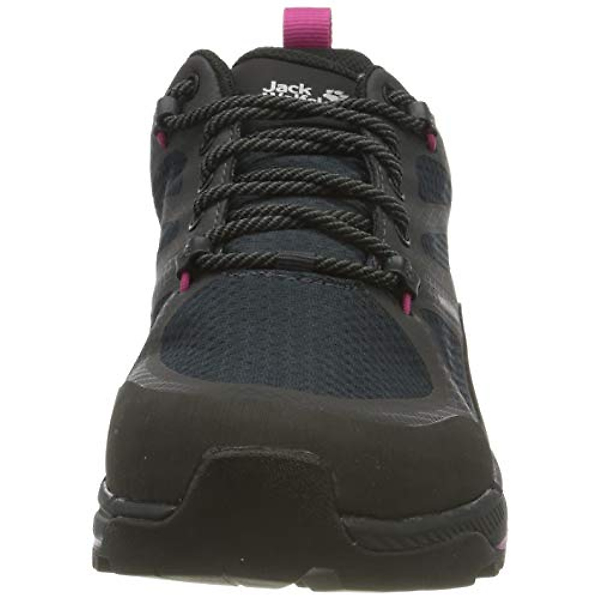 Jack Wolfskin Women's Force Striker Texapore Low Hiking Shoe Boot, Phantom/Pink, 10.5