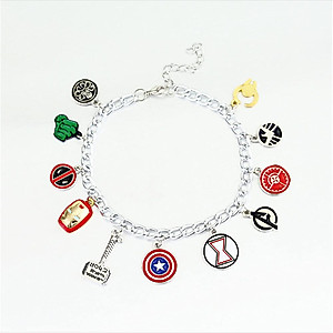 Tahget Super Heroes Charm Bracelet Gifts Fantastic Fans' Collectible Jewelry Merchandise Avenger super hero hulk loki ironmen