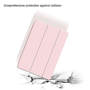 Aoub Case for iPad Mini 1/2/3, Ultra Slim Lightweight Trifold Stand Smart Auto Sleep/Wake Cover, Soft TPU Silicone Back Case for iPad Mini 1st/2nd/3rd Generation 7.9 inch, Light Pink