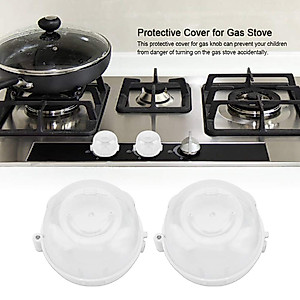Haofy 2 PCS Children Safe Protective Stove Gas Knob Covers Baby Proof Kids Safety Lock Switch Cover for Gas Stove Knob