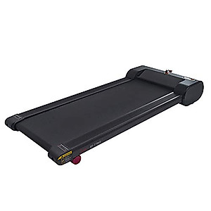 Sunny Health & Fitness Walkstation Slim Flat Treadmill for Under Desk and Home - SF-T7945,Black