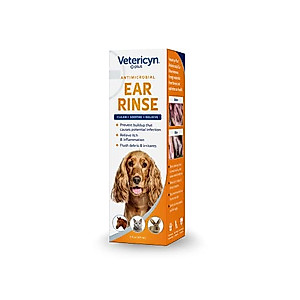 Vetericyn Plus Dog Ear Rinse | Dog Ear Cleaner to Soothe and Relieve Itchy Ears, Safe for Cat Ears, Rabbit Ears, and All Animal's Ear Problems. 3 ounces