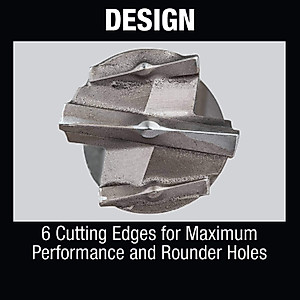 Makita B-64098 1-1/8" x 16" Spline Bit, 6-Cutter