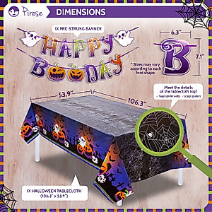 Pirese Halloween Party Decorations, Halloween Birthday Party Decorations, Halloween Party Supplies | Halloween Banner | Halloween Party Decor | Happy Boo Day Party Supplies | Halloween Party Kit