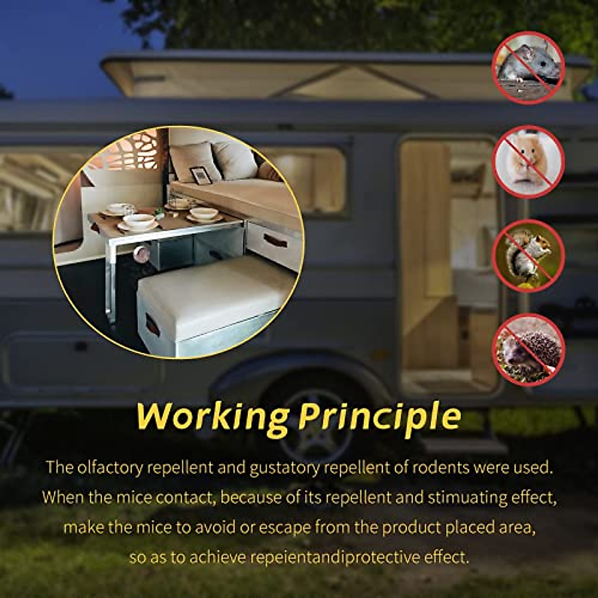 2Pack Botanical Rodent Repellent for Car Engines, Peppermint Oil to Repel Mice and Rats, Under Hood Mouse Repellent Rat Repellent for House, Mouse Deterrent Keep Rodents Out of Vehicle